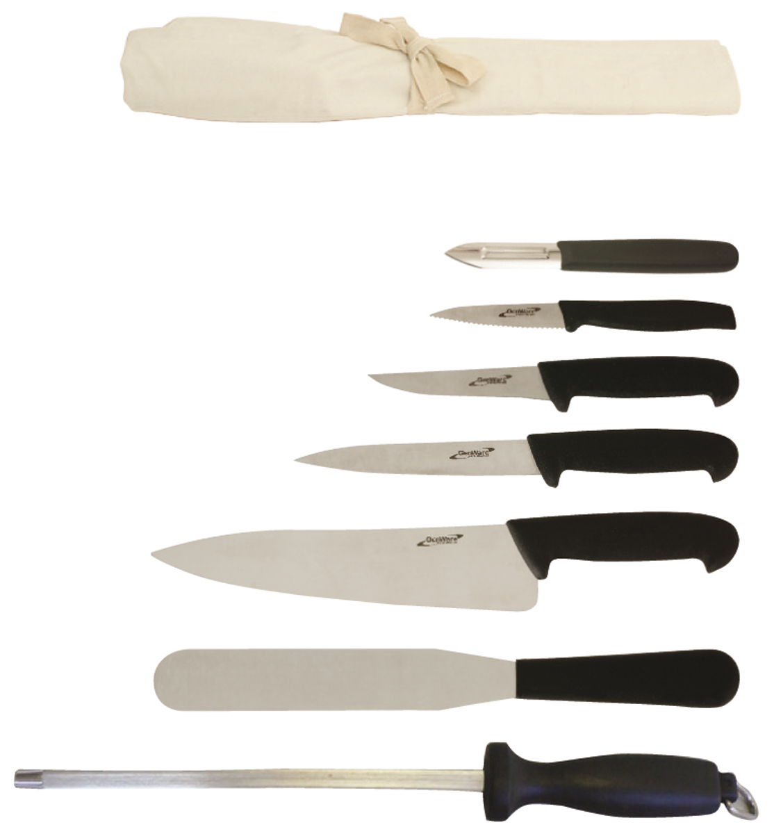 KNIFESET7 7 Piece Knife Set + Knife Wallet - Brenchleys