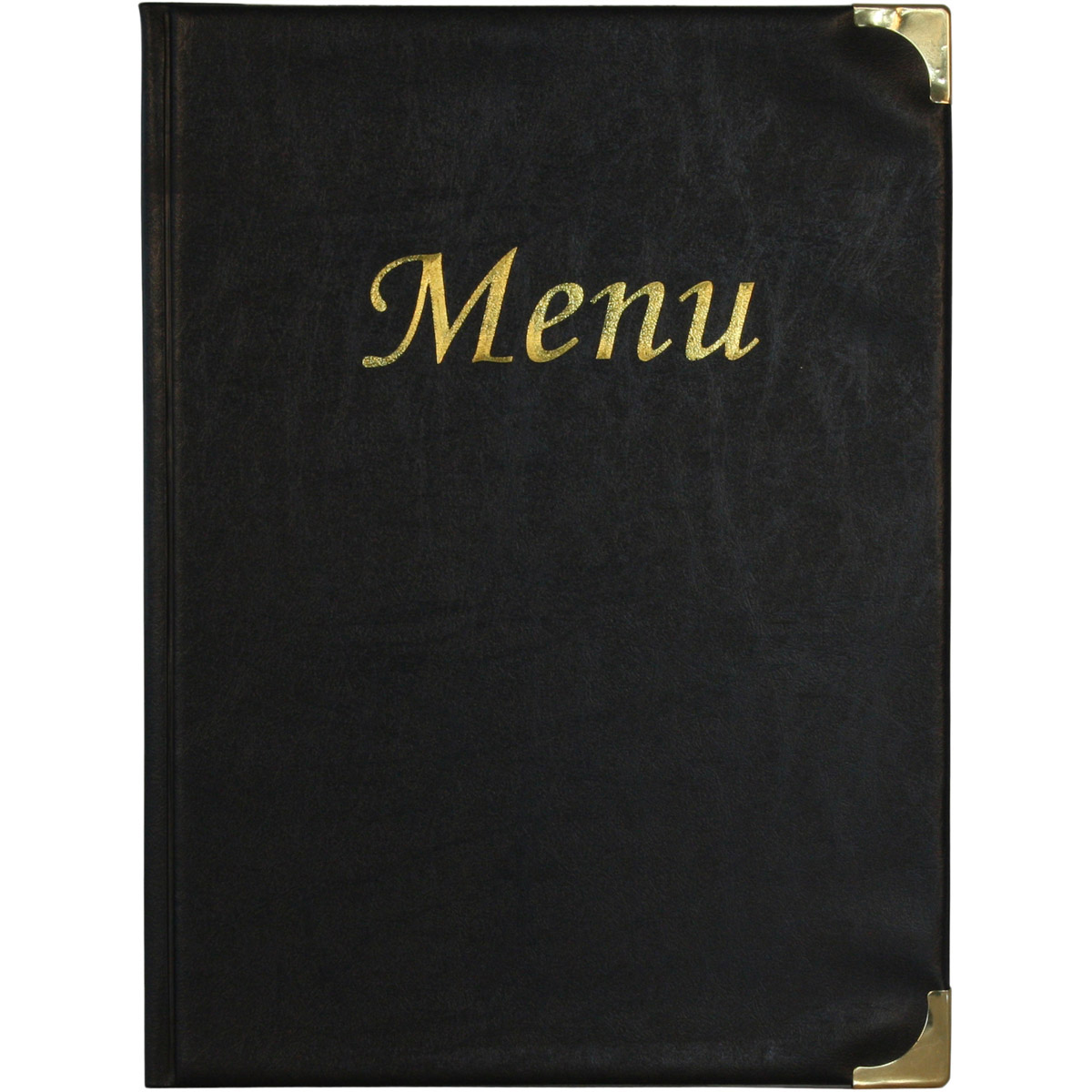 MC-BRA4-BL A4 Menu Holder Black 8 Pages - Brenchleys