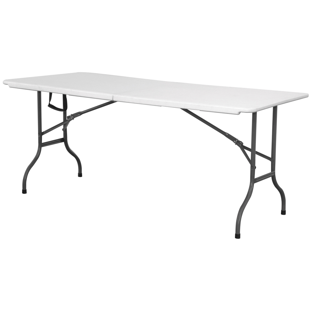 Centre Folding Table 6' White HDPE-Discontinued Line - Whilst Stocks Last - Brenchleys